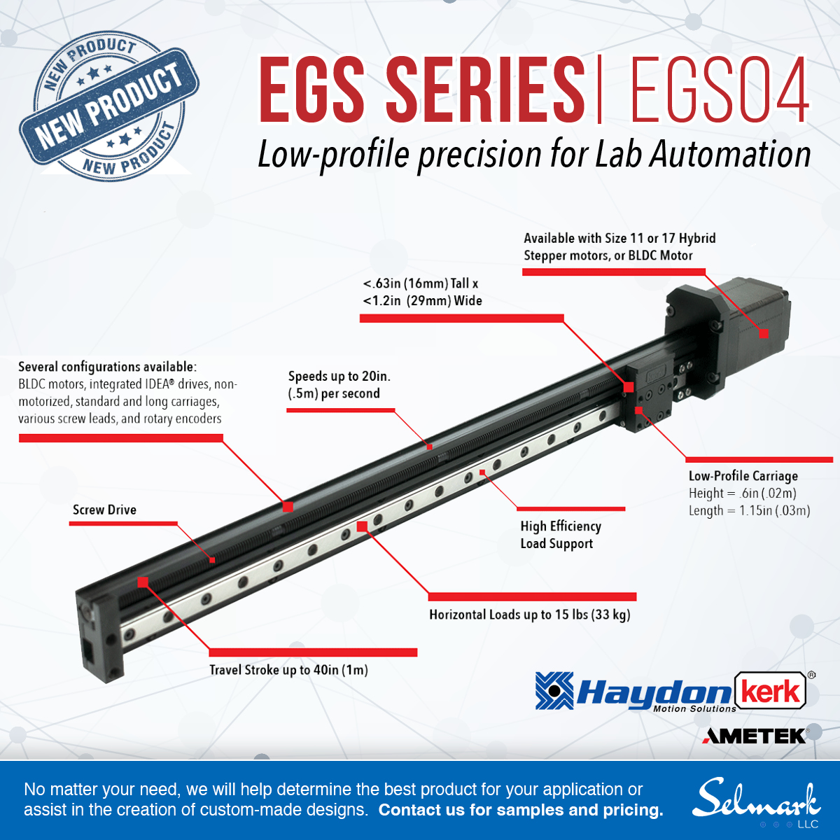 EGS Low Profile Linear Rail - Selmark LLC